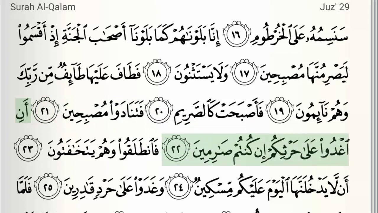 Surah Al Qalam PDF: Benefits, Lessons, and How to Download % e